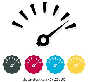 Iconperformance Meter Illustration Stock Vector (Royalty Free ...