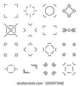Muster Point Sign Arrows Directed Circle Stock Vector (Royalty Free ...