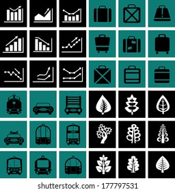 Icons Charts Design Stock Vector (Royalty Free) 177797531 | Shutterstock