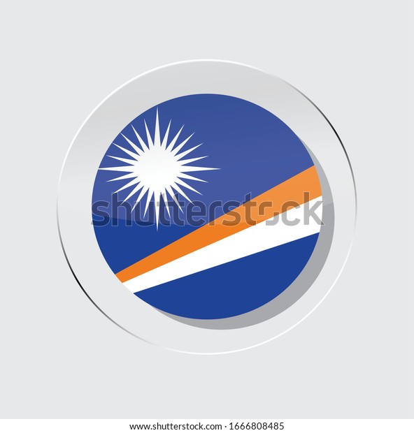 Icons Circle Flag Marshall Island Country Stock Vector (Royalty Free ...