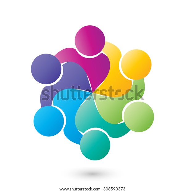 Icons Circle Vector Concept Engagement Togetherness Stock Vector ...