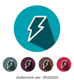 Flash Sign Icon Stock Vector (Royalty Free) 1031766178