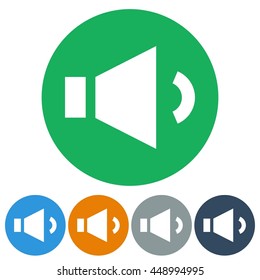 Icons Flat Volume Drecreased Web Mobile Stock Vector (Royalty Free ...