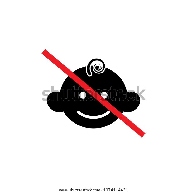 Icons Not Suitable Children Prohibited Unused Stock Vector (Royalty ...