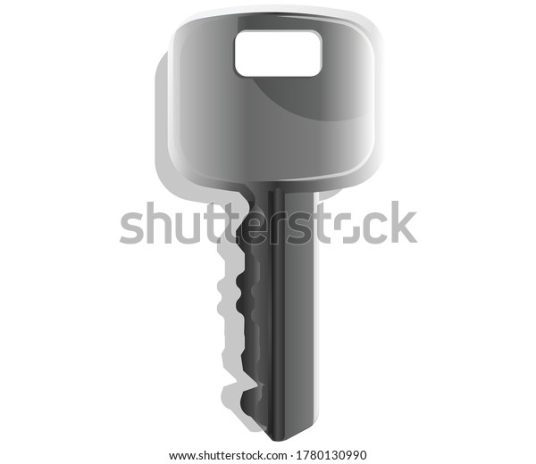 Iconsymbol Silver Key Vector Illustration Stock Vector (Royalty Free ...
