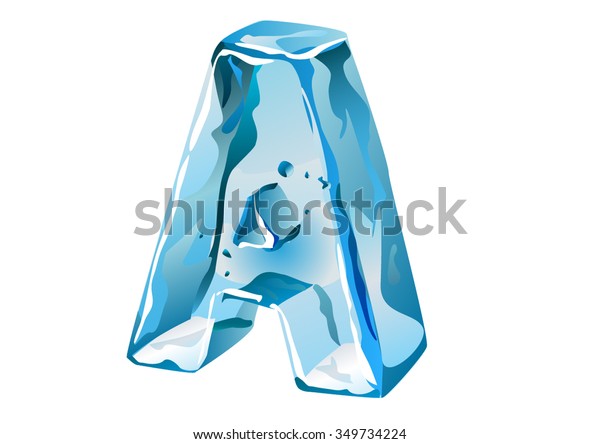 Icy Letter Stock Vector (Royalty Free) 349734224 | Shutterstock