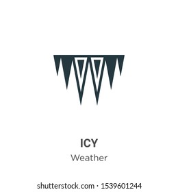 Icy Vector Icon On White Background Stock Vector (Royalty Free ...