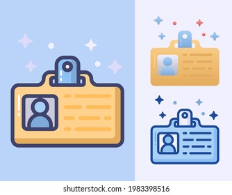 Id Card Cartoon Vector Isolated Icon Stock Vector (Royalty Free ...