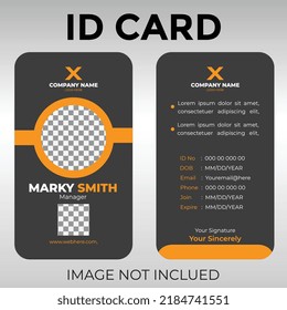 Id Card Design Template Stock Vector (Royalty Free) 2184741551 ...