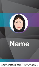 Id Card Design Vector Black Stock Vector (Royalty Free) 2099980921 ...