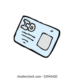 Id Card Drawing Stock Vector (Royalty Free) 52945420 | Shutterstock