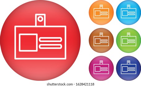Id Card Editable Logo Symbol Design Stock Vector (Royalty Free ...