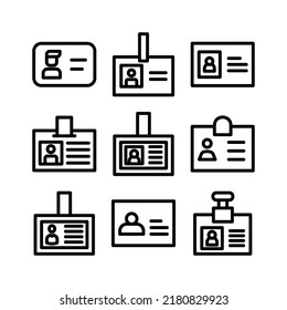 Id Card Icon Logo Isolated Sign Stock Vector (Royalty Free) 2180829923 ...