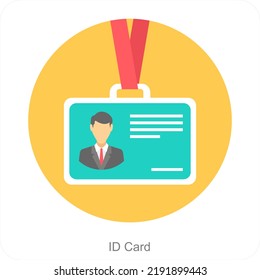 Id Card Identification Icon Concept Stock Vector (Royalty Free ...