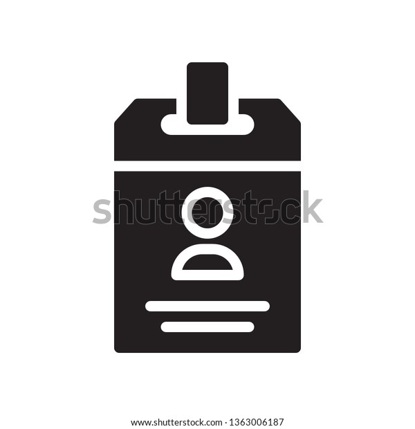 Id Card Press Card Name Tag Stock Vector (Royalty Free) 1363006187 ...