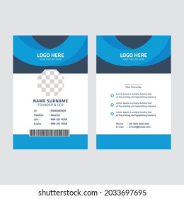 Id Card Template Corporate Creative Background Stock Vector (Royalty ...