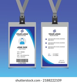 Id Cards Design Abstract Template Stock Vector (Royalty Free ...