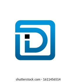 Id Logo Design Simple Modern Template Stock Vector (Royalty Free ...