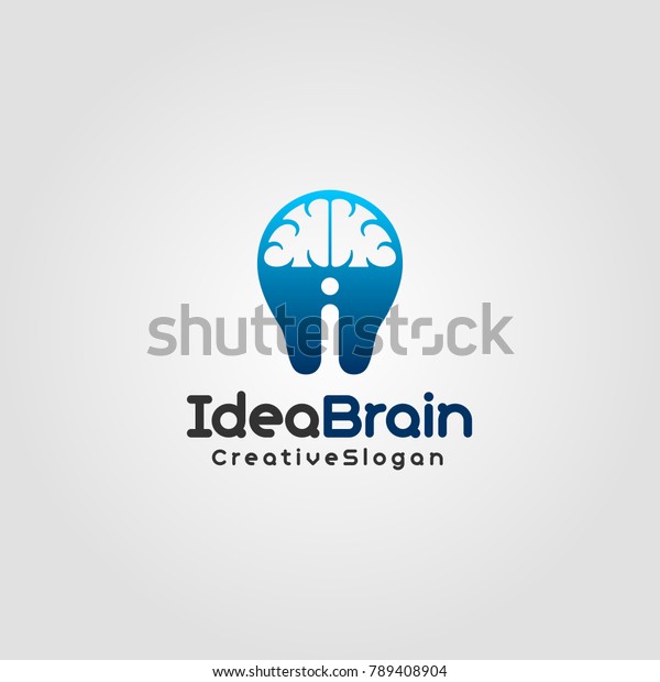 Idea Brain Letter Brain Bulb Combination Stock Vector (Royalty Free ...