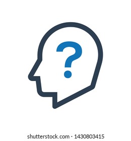 Idea Confusion Think Process Icon Stock Vector (Royalty Free ...