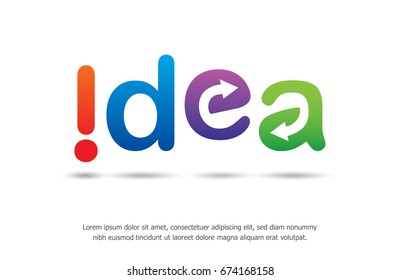 Idea Logo Template Design Vector Exchange Stock Vector (Royalty Free ...
