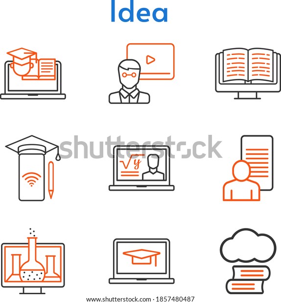 Idea Set Included Chemistry Cloud Library Stock Vector (Royalty Free ...