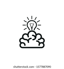 Idea Vector Icon On White Background Stock Vector (Royalty Free) 1577887090
