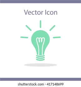 Ideas Light Bulb White Background Stock Vector (Royalty Free) 417148699