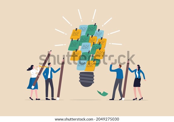 Ideation Brainstorming Gather New Idea Effective Stock Vector (Royalty ... Ideation Brainstorming Gather New Idea Effective Stock Vector (Royalty ...