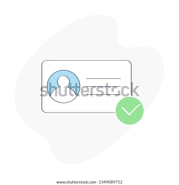 Identification Card Badge Pass Access Control Stock Vector (Royalty ...