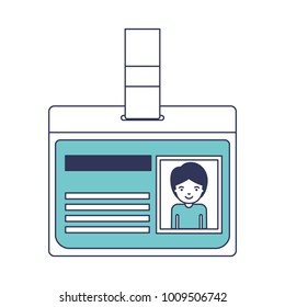 Identification Card Half Body Guy Picture: vector de stock (libre de ...