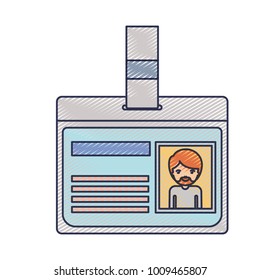 Identification Card Half Body Man Picture Stock Vector (Royalty Free ...