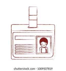 Identification Card Half Body Woman Picture Stock Vector (Royalty Free ...