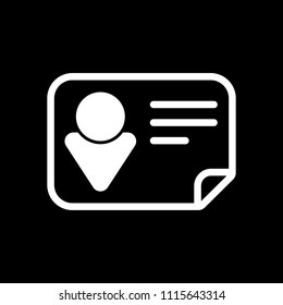 Profile Icon Id Card Avatar Icon: стоковая векторная графика (без ...