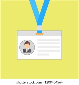 Id Card Man Photo Plastic Identification: vector de stock (libre de ...