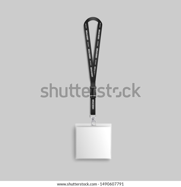 Identification Name Tag Plastic Id Badge 库存矢量图（免版税）1490607791 ...