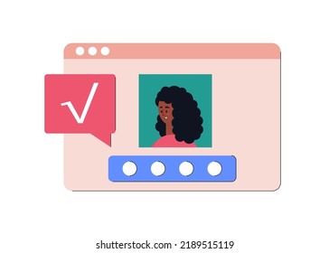 Identification Verification Concept Character Avatar Password Stock ...