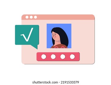 Identification Verification Concept Character Avatar Password: เวกเตอร์ ...
