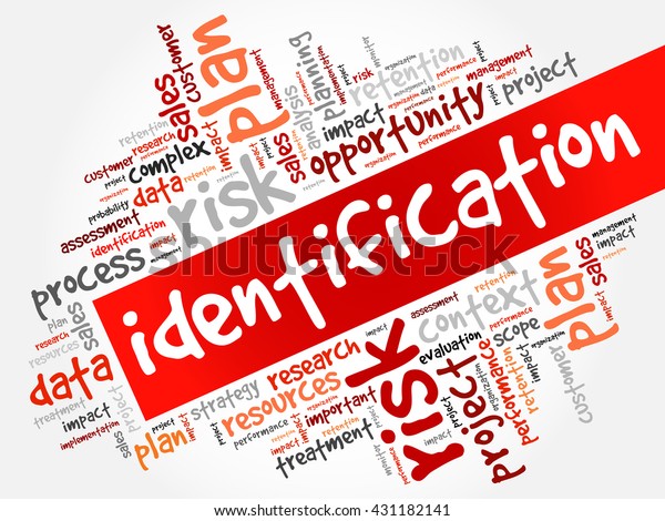 Identification Word Cloud Business Concept Stock Vector (Royalty Free ...