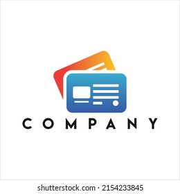 Identity Card Logo Vector Design Stock Vector (Royalty Free) 2154233845 ...