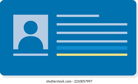 Identity Identification Vector License Member Card Stock Vector ...