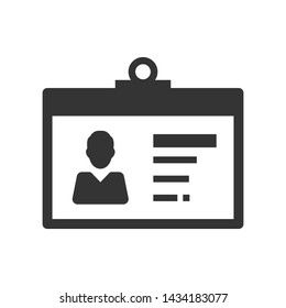 Identity Pass Card Identification Icon Stock Vector (Royalty Free ...