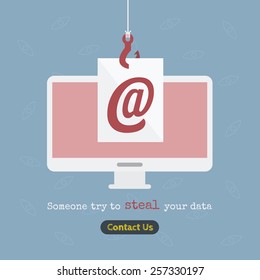Identity Theft Vector Cartoon Concept Abstract Stock Vector (Royalty ...