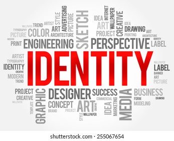 Identity Word Cloud Business Concept Stock Vector (Royalty Free ...