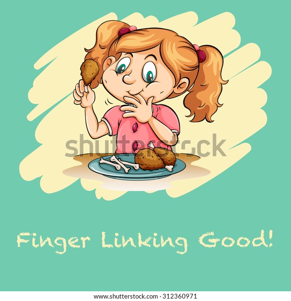 Idiom Finger Linking Good Illustration Stock Vector (Royalty Free ...