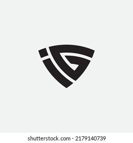 Ig Letter Monogram Logo Template Stock Vector (Royalty Free) 2179140739 ...