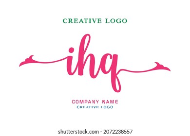 Ihq Lettering Logo Simple Easy Understand Stock Vector (Royalty Free ...