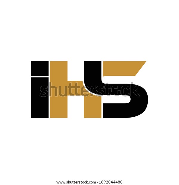 Ihs Letter Monogram Logo Design Vector Stock Vector (Royalty Free ...