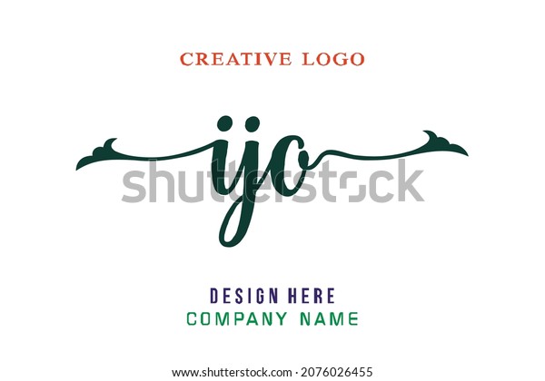 Ijo Lettering Logo Simple Easy Understand Stock Vector (Royalty Free ...