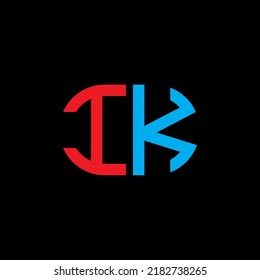 Ik Letter Logo Creative Design Vector Stock Vector (Royalty Free ...